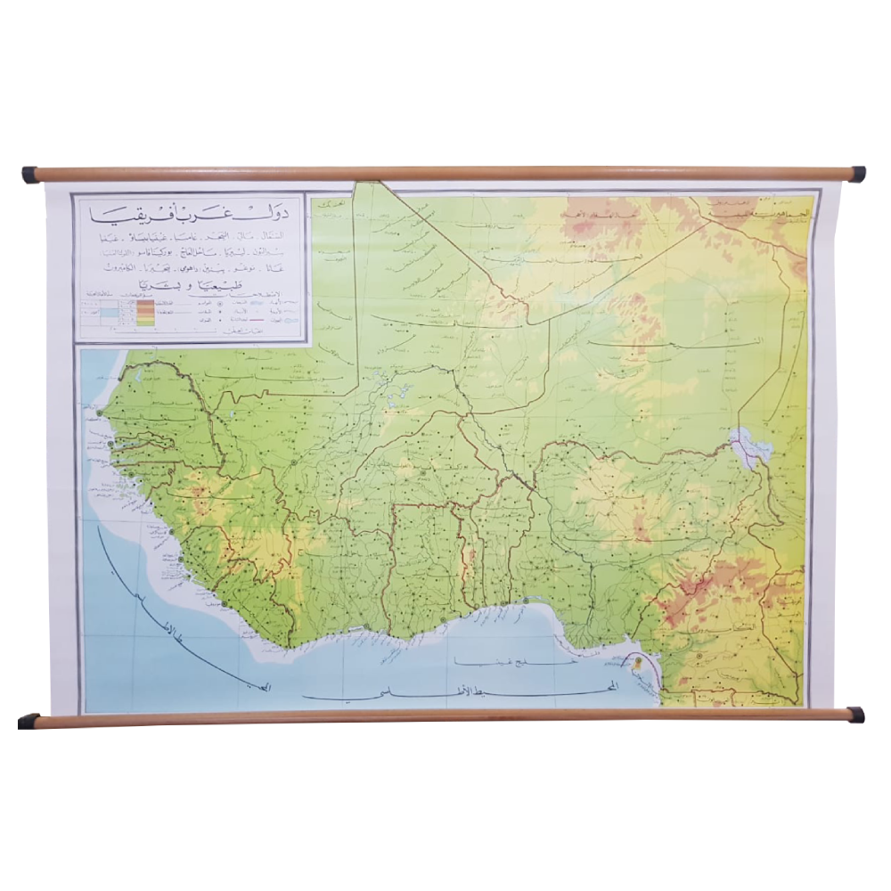 West Africa Physical Map