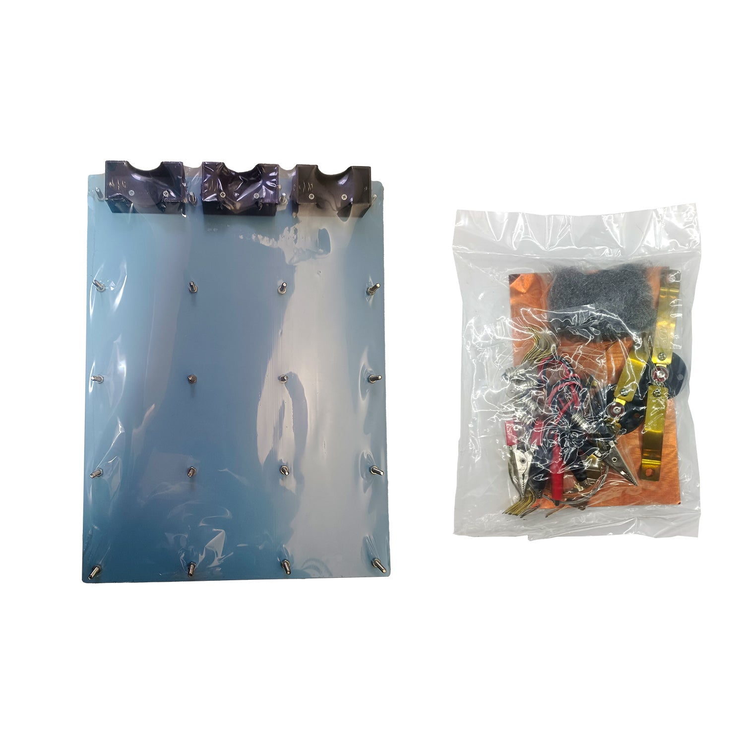 Set of 15 Complete Electronic Circuit Board Kit | Plastic Baseboard (3