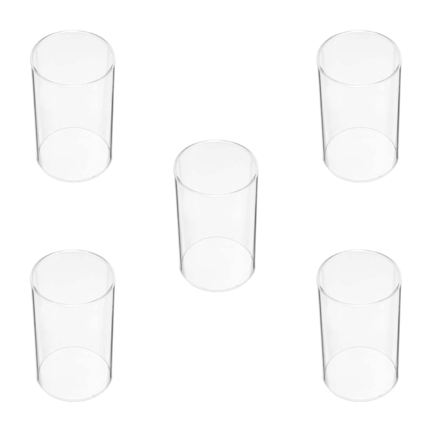 Pack of 5 Glass Diffusion Tube | 24mm Diameter x 42mm Length