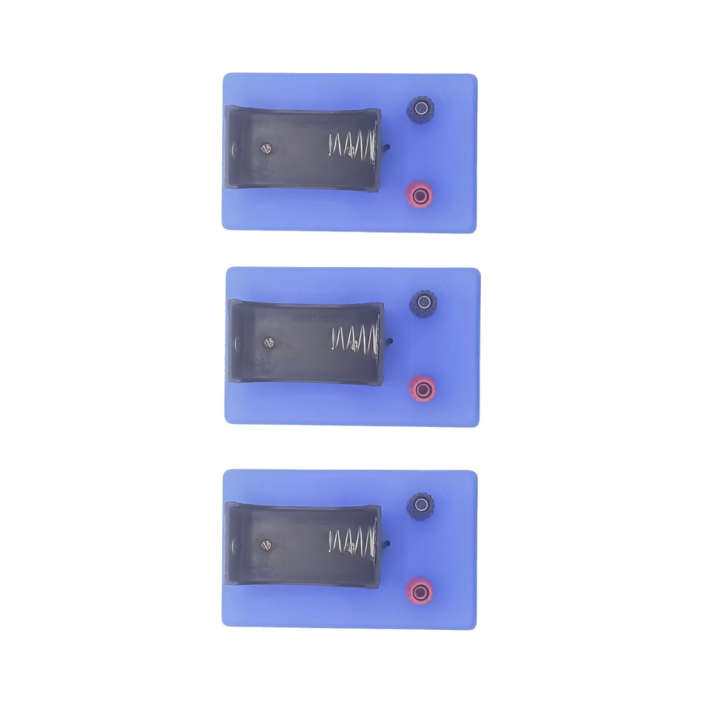 Pack of 3 Heavy Duty Single D-Cell Battery Holder Apparatus Experiment