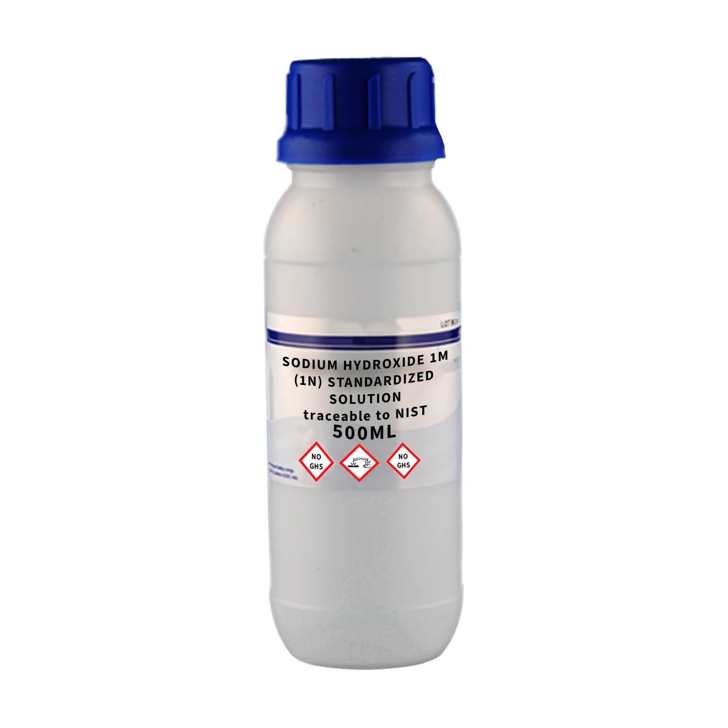 Sodium Hydroxide 1M (1N) Standardized Solution 500ml NIST Traceable