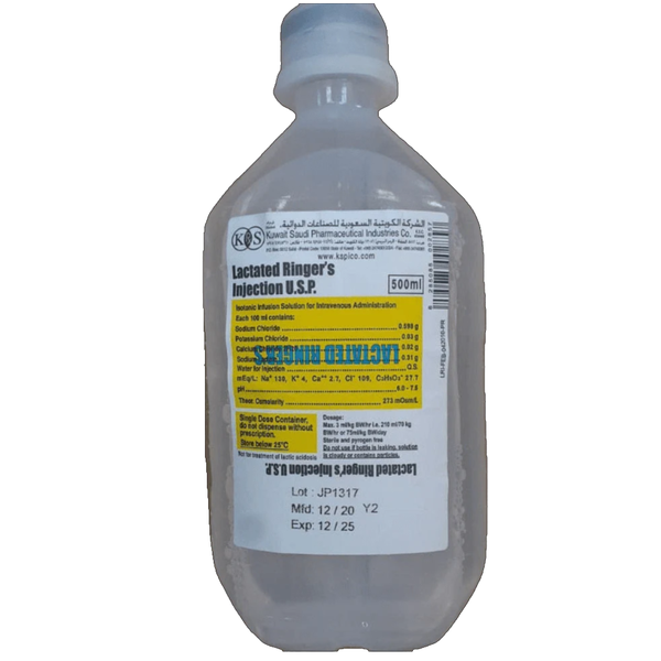 Ringer S Lactate Rl 500 Ml Ringer Lactate Solution Saline BFS At