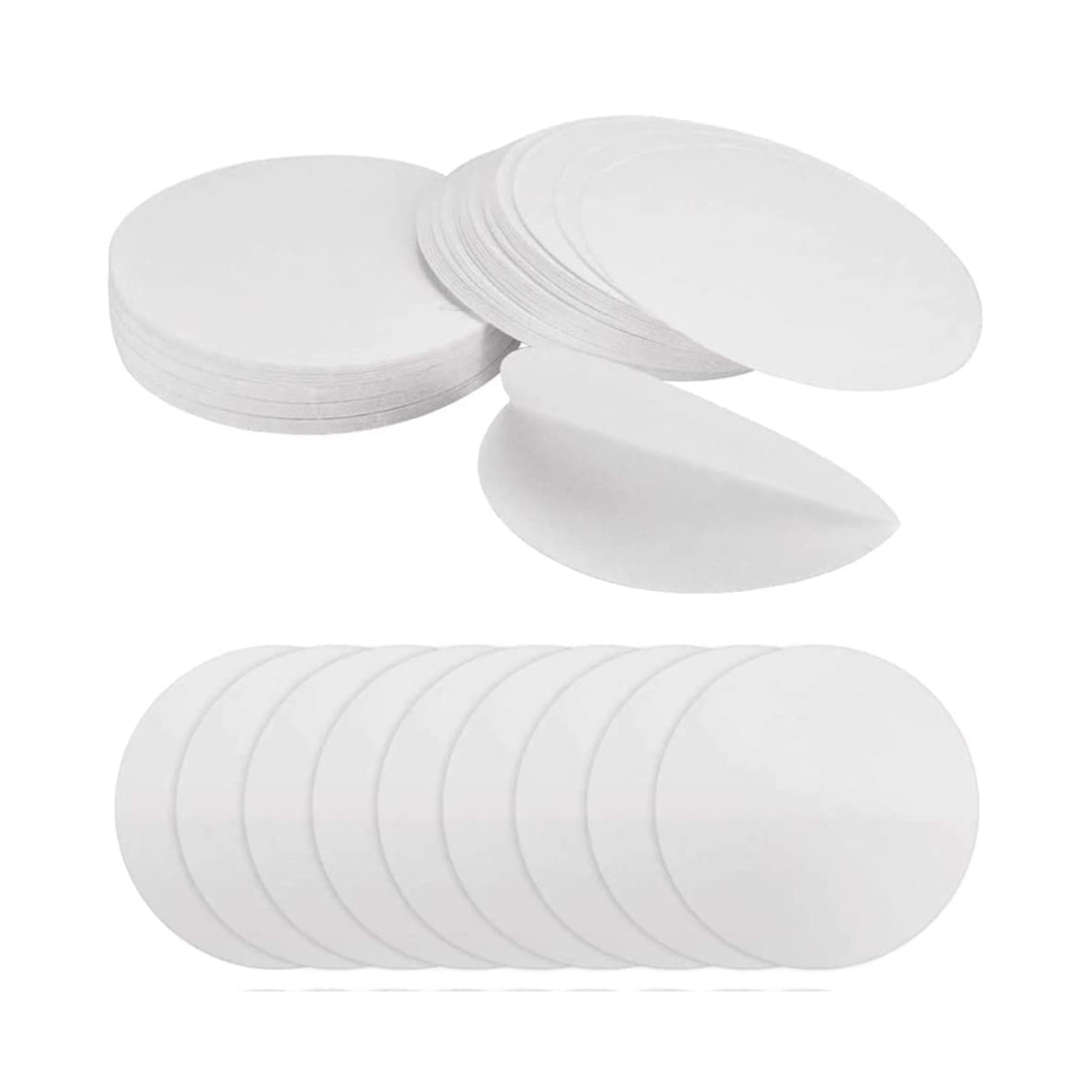Set of 100 Heavy Duty Qualitative Filter Paper Circle Shapes