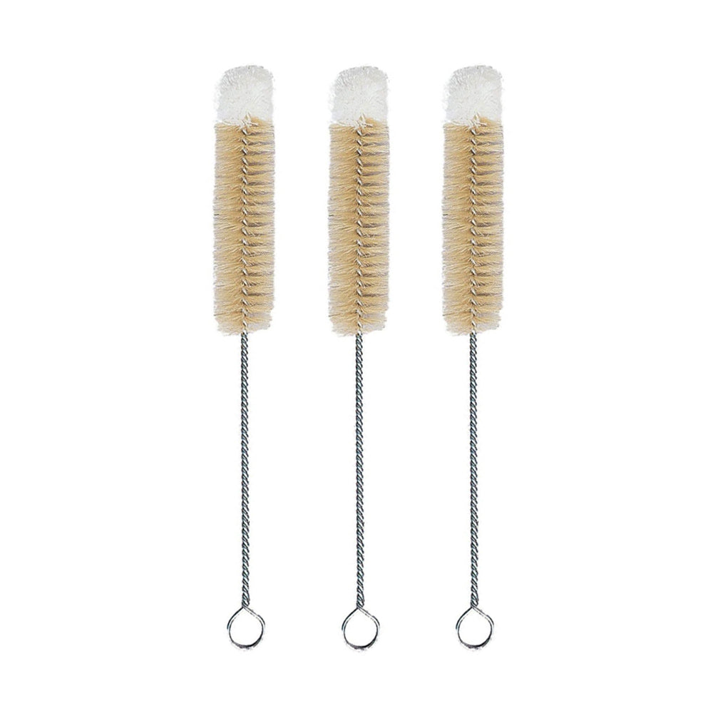 Pack of 3 Test Tube Brushes with Wool Tufts | Galvanized Wire 1.0 mm
